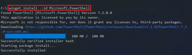Como instalar o PowerShell 7.2 no Windows 11